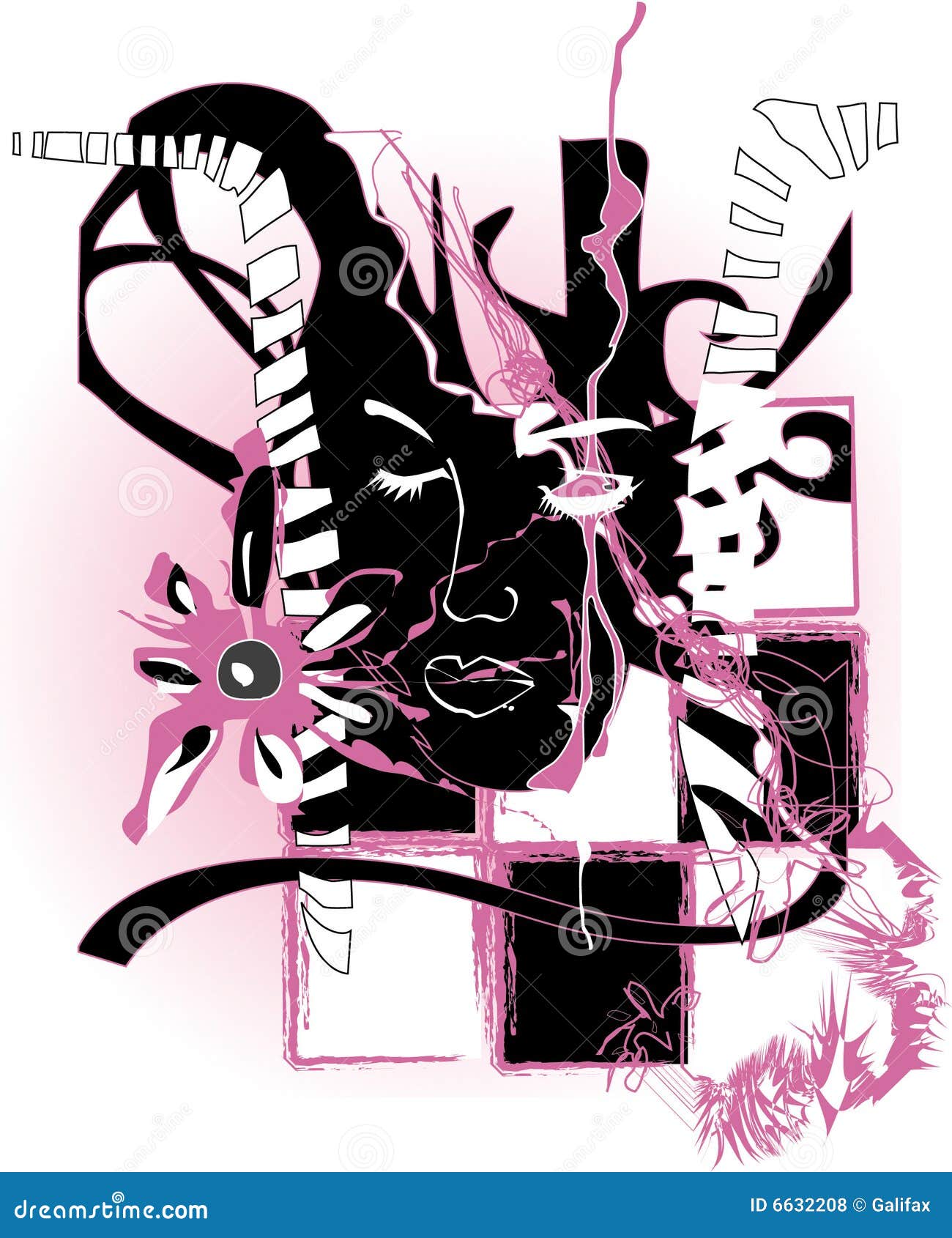 Emo background stock vector. Illustration of black, abstract - 6632208