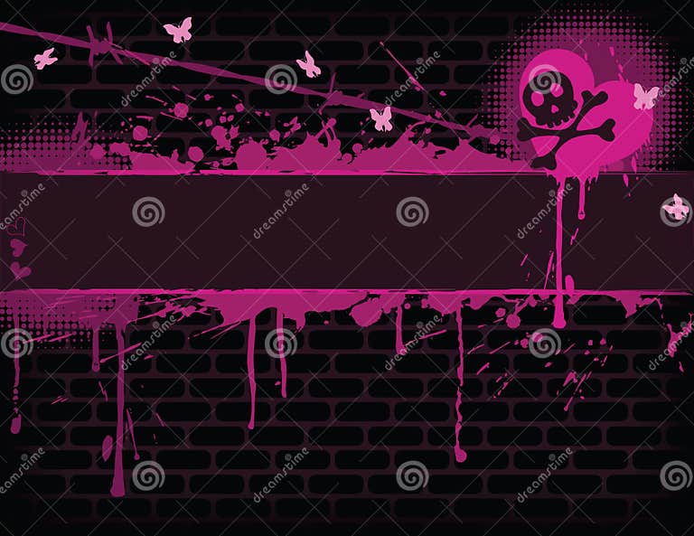 Emo Banner stock vector. Illustration of grunge, shape - 20929595