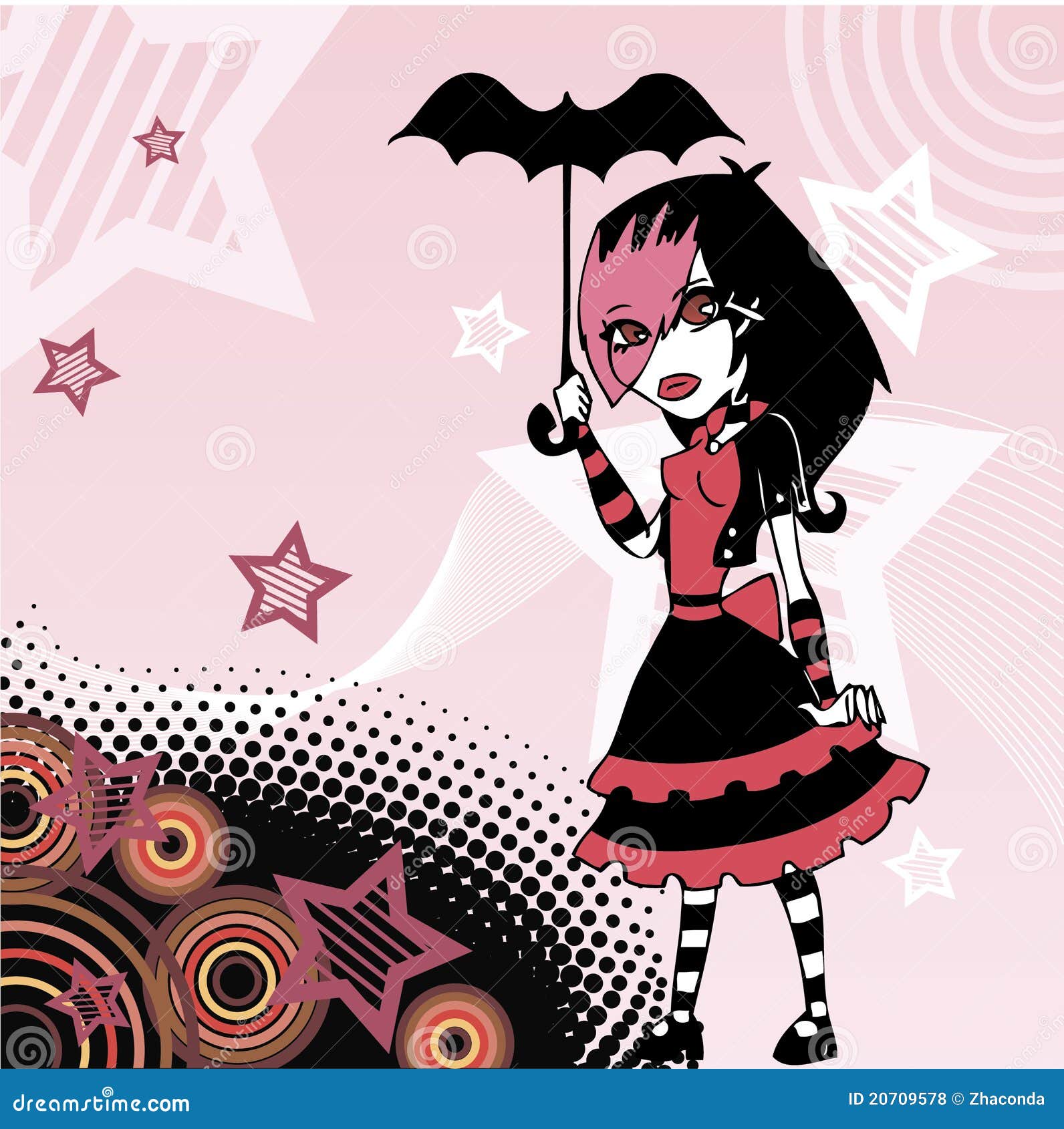 Gothic Cartoon People Clipart