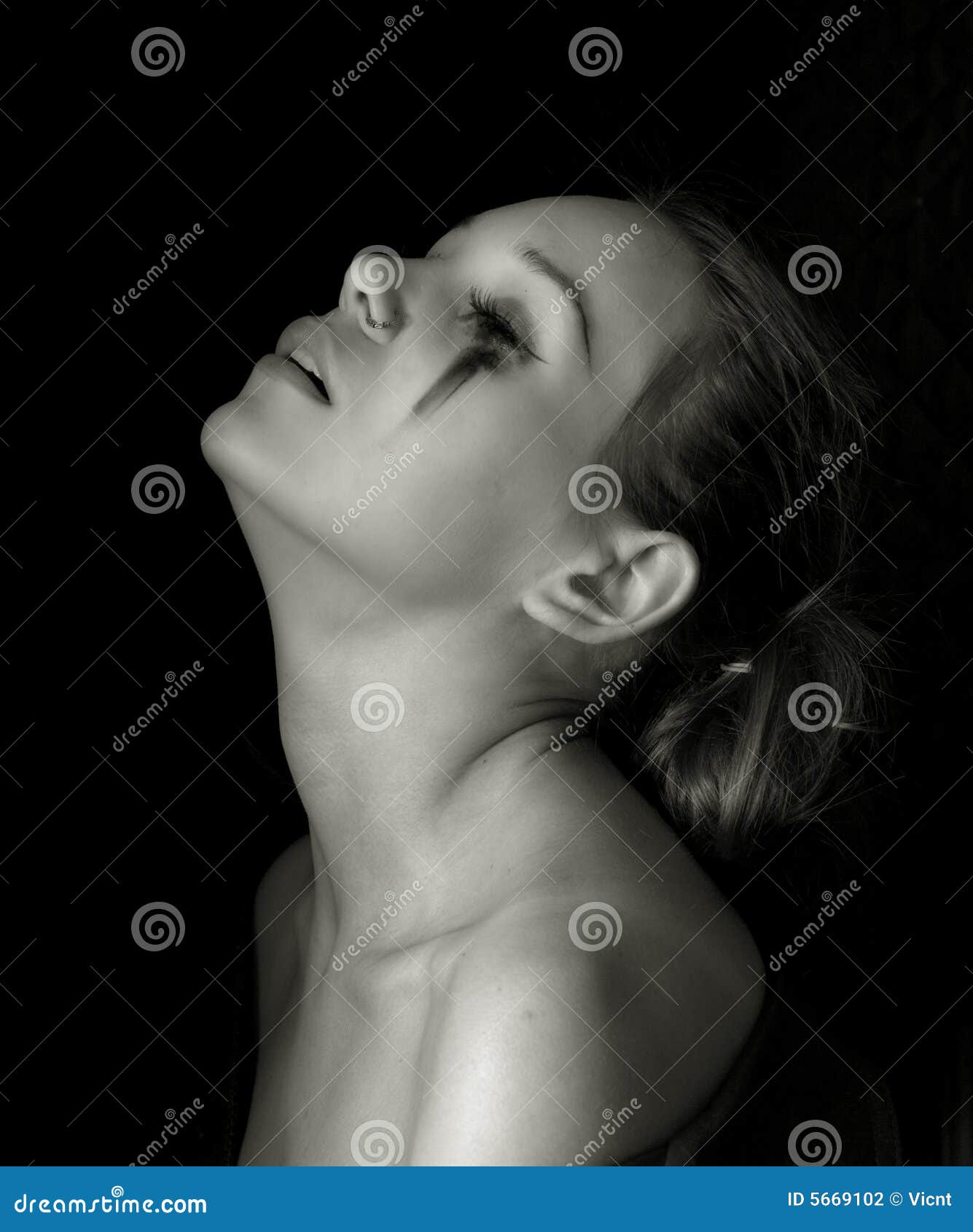 Emo girl stock photo. Image of person, black, current - 5669102