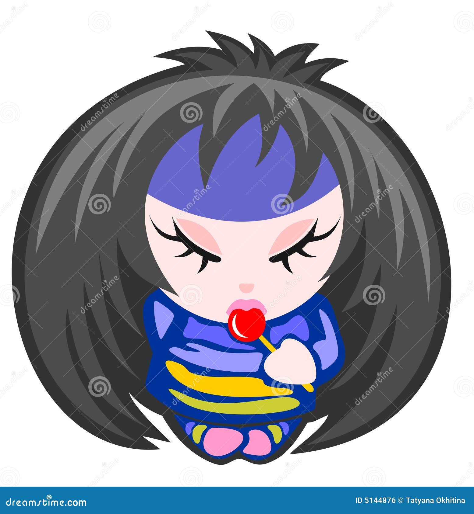 Emo Girl Candy Stock Illustrations – 17 Emo Girl Candy Stock ...