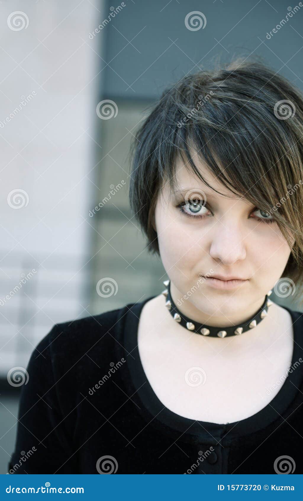 Emo or goth stock photo. Image of hair, dramatic, punk - 15773720