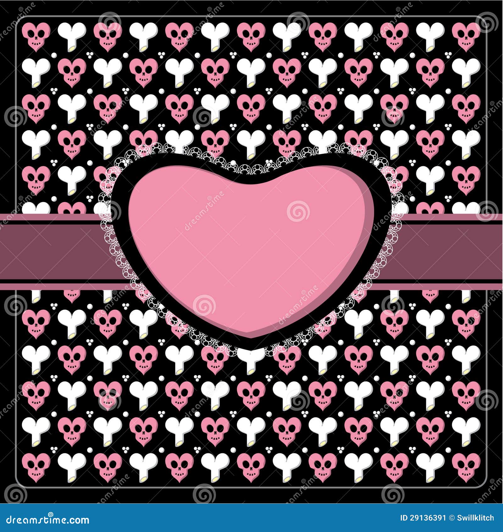 Emo gothic romantic frame stock vector. Illustration of emotional ...