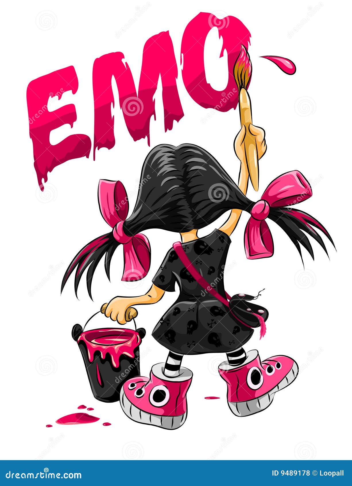 Emo Kind Stock Illustrationen, Vektoren, & Kliparts - 198 Stock ...