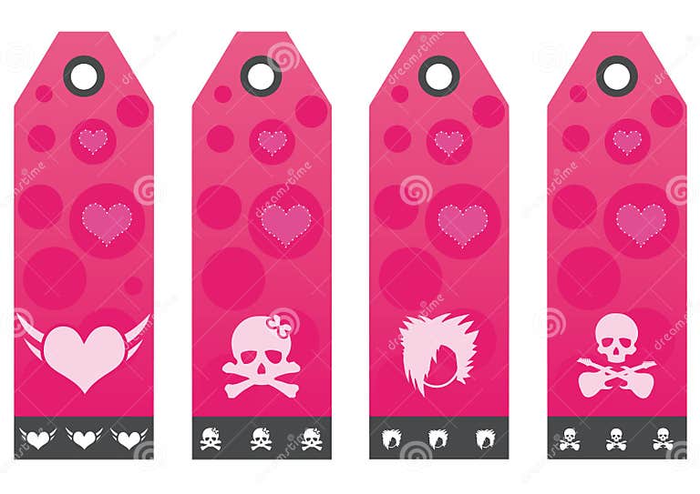 Emo Labels stock vector. Illustration of icons, adolescence - 8161255