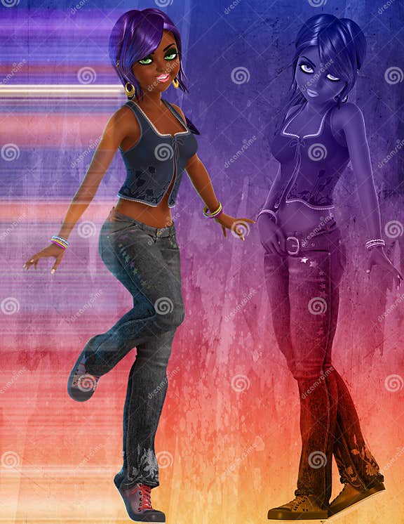 Emo Queen stock illustration. Illustration of drama, creative - 46020708