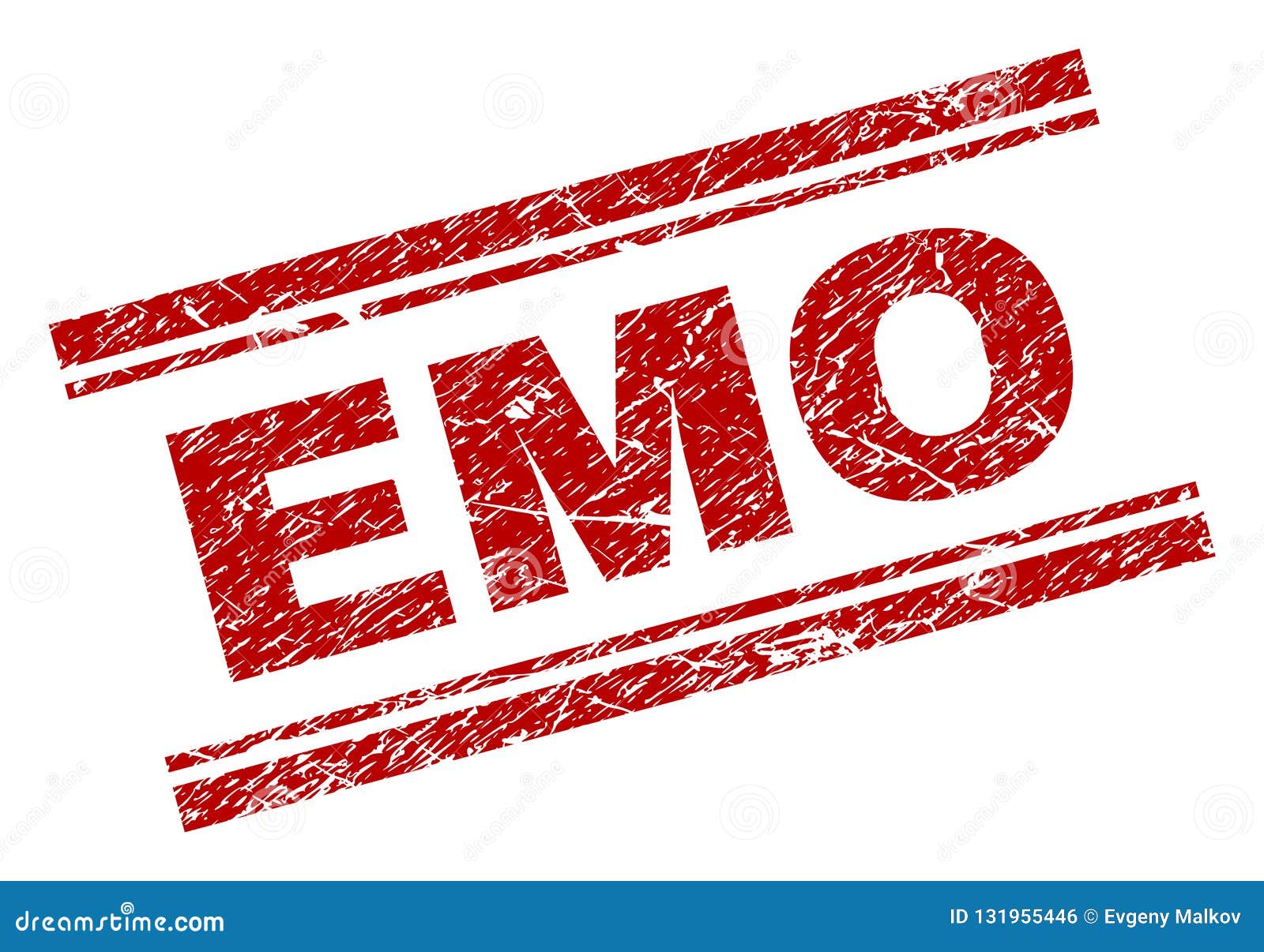 Grunge Textured EMO Stamp Seal Stock Vector - Illustration of text ...