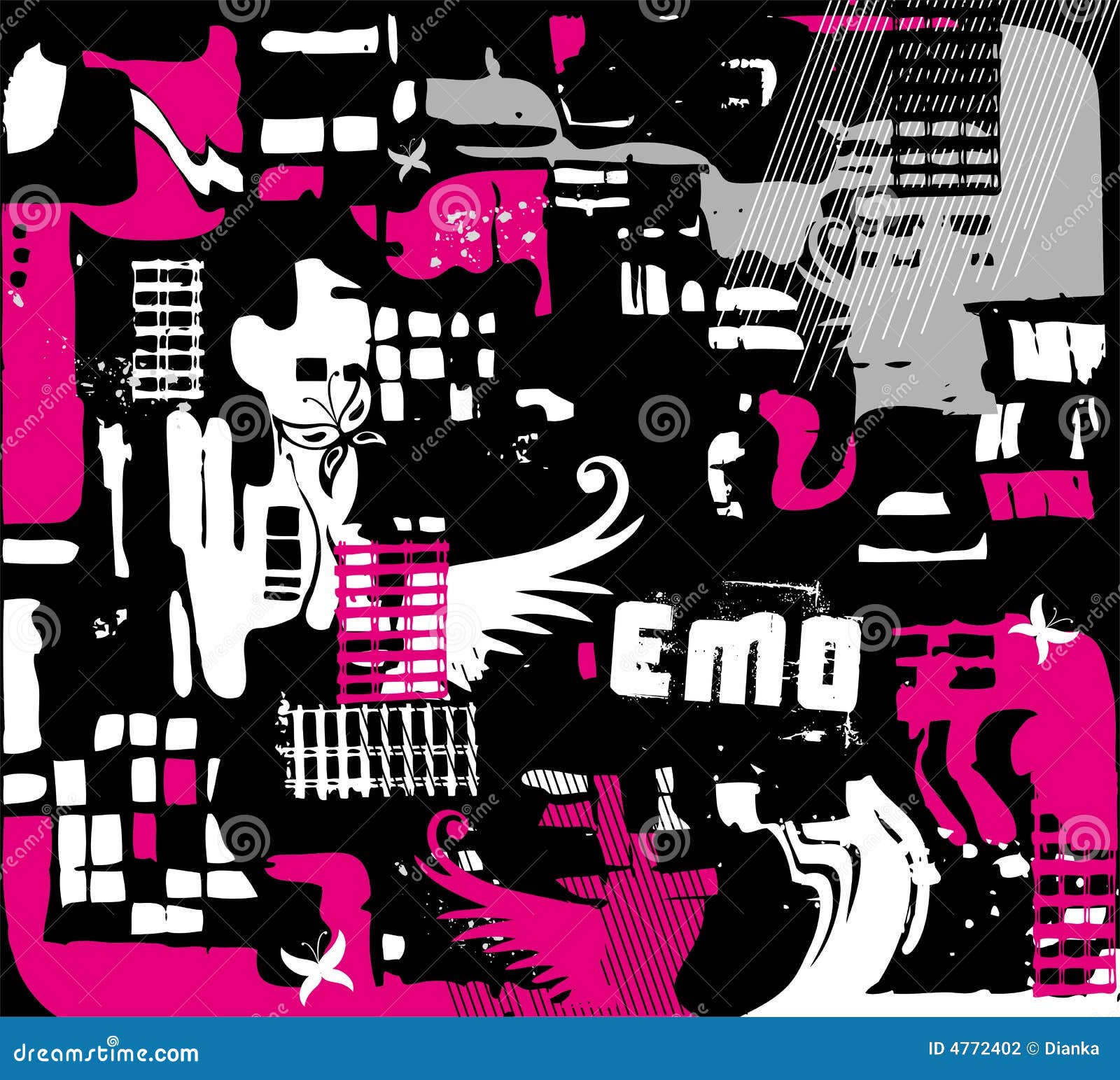 Emo Seamless Background Stock Photography - Image: 4772402