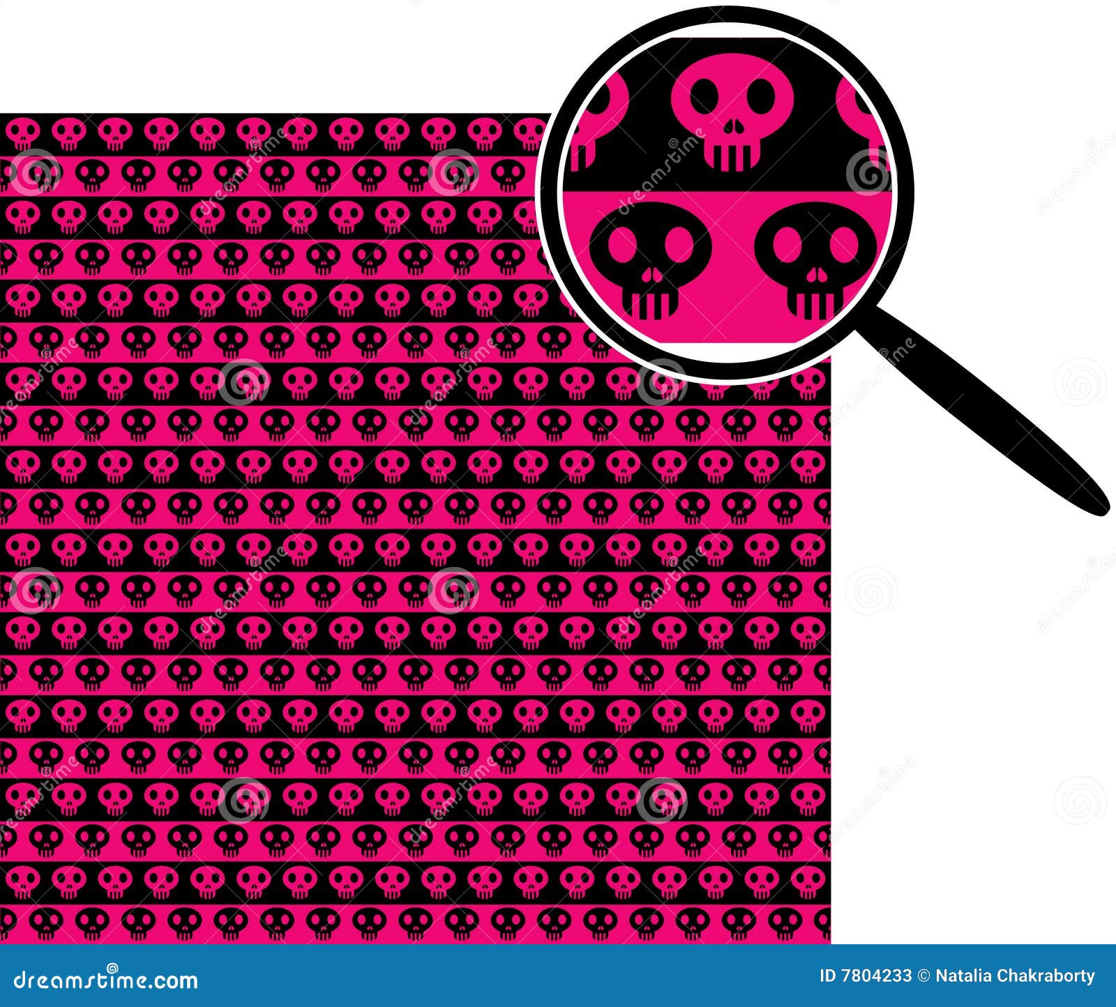 Emo seamless pattern stock vector. Illustration of death - 7804233