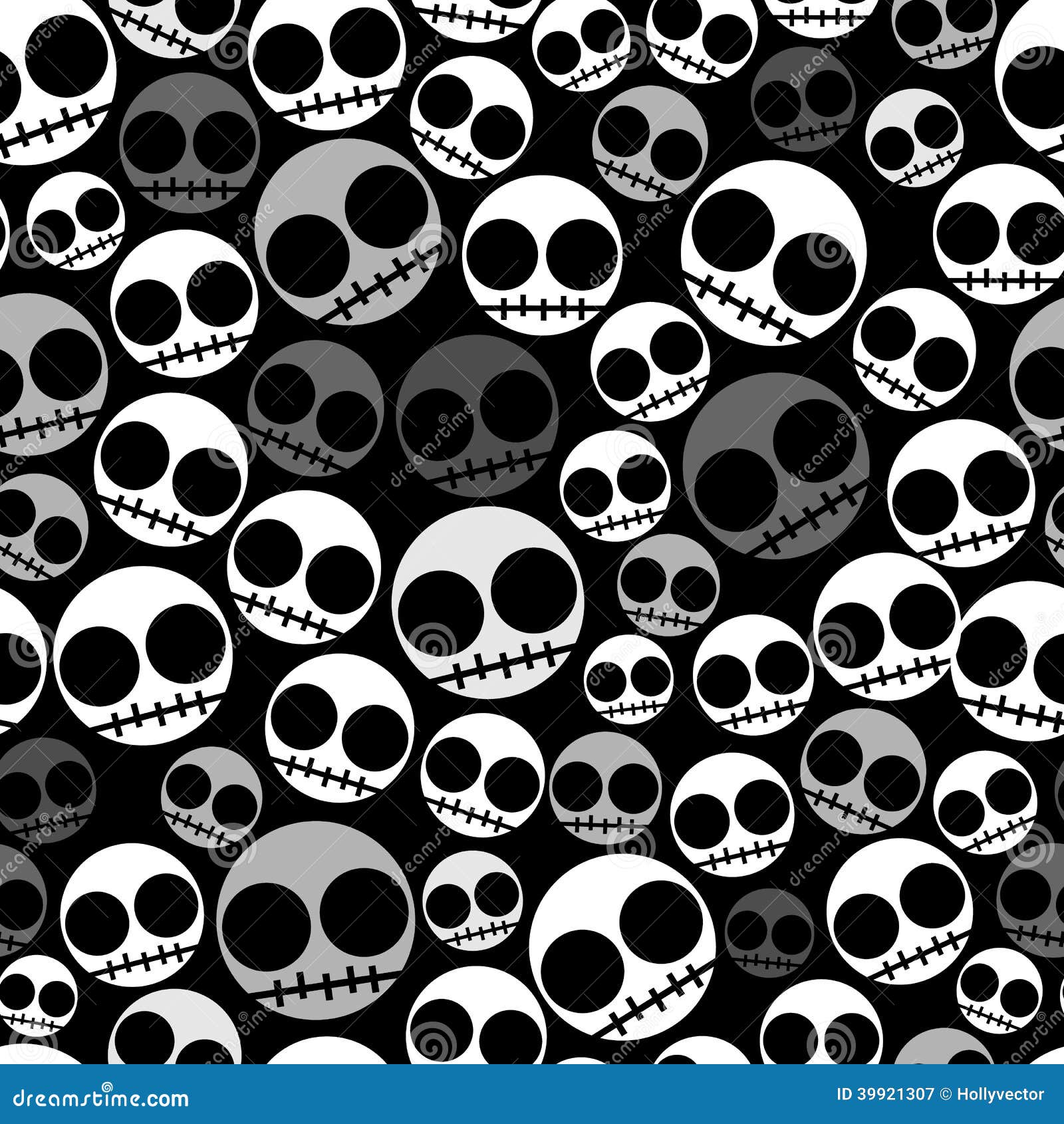 Emo Seamless Pattern Stock Vector - Image: 39921307