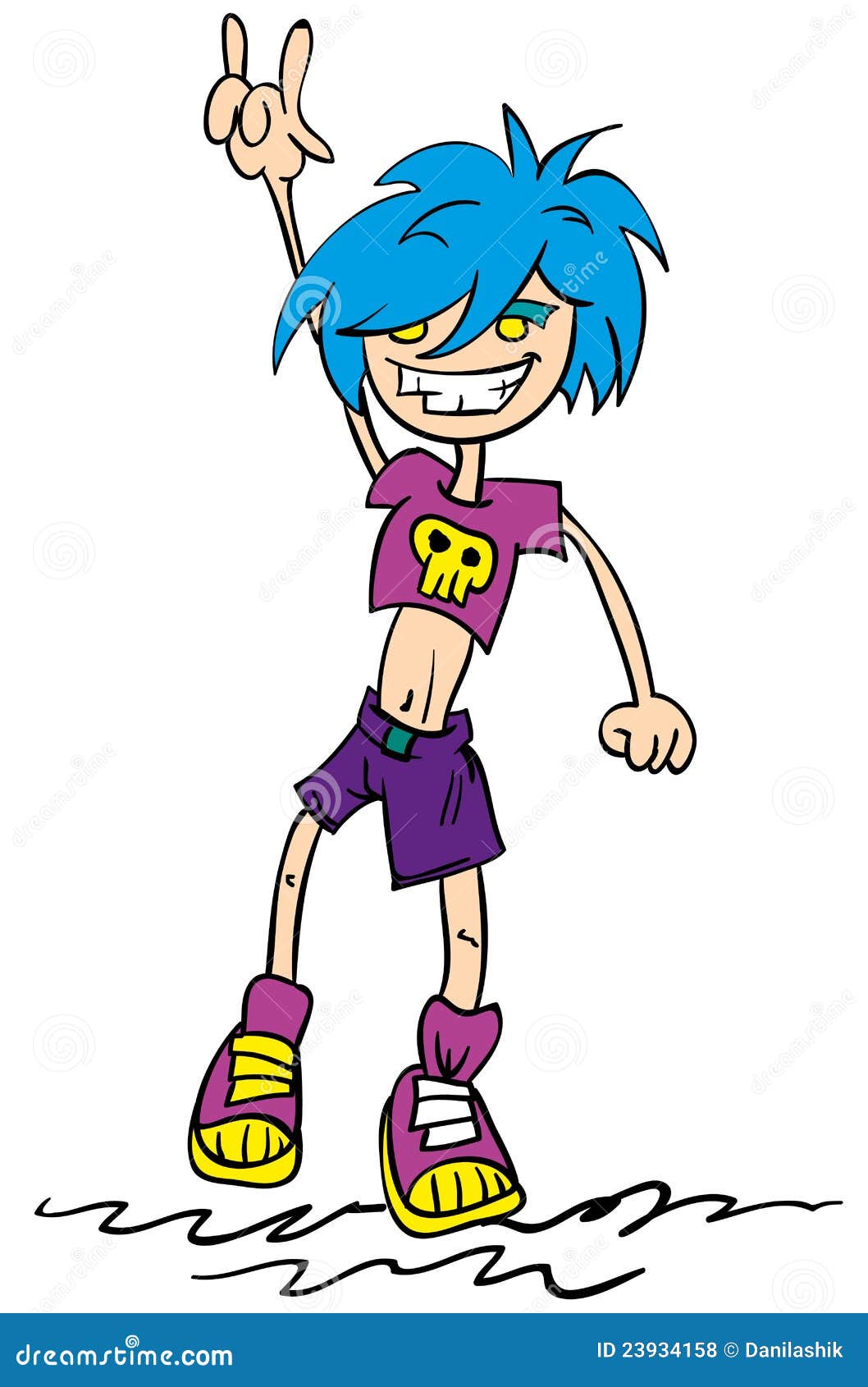 Emo to rock concert stock vector. Illustration of music - 23934158