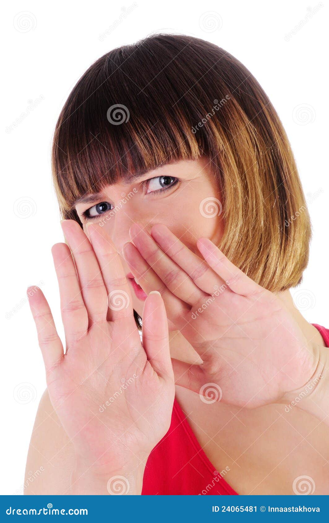 Emoción del repugnancia imagen de archivo. Imagen de malo - 24065481