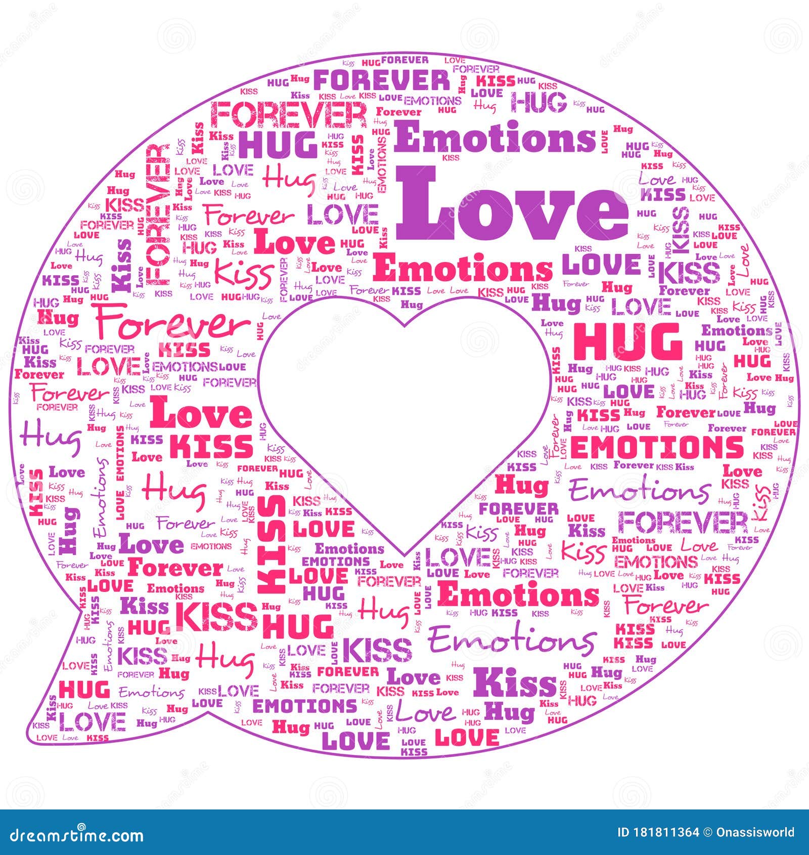 Emociones De Amor Rosa Besar Formas Stock de ilustración - Ilustración ...