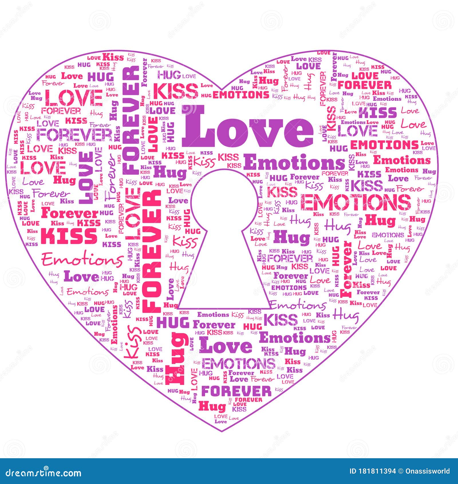 Emociones De Amor Rosa Besar Formas Stock de ilustración - Ilustración ...