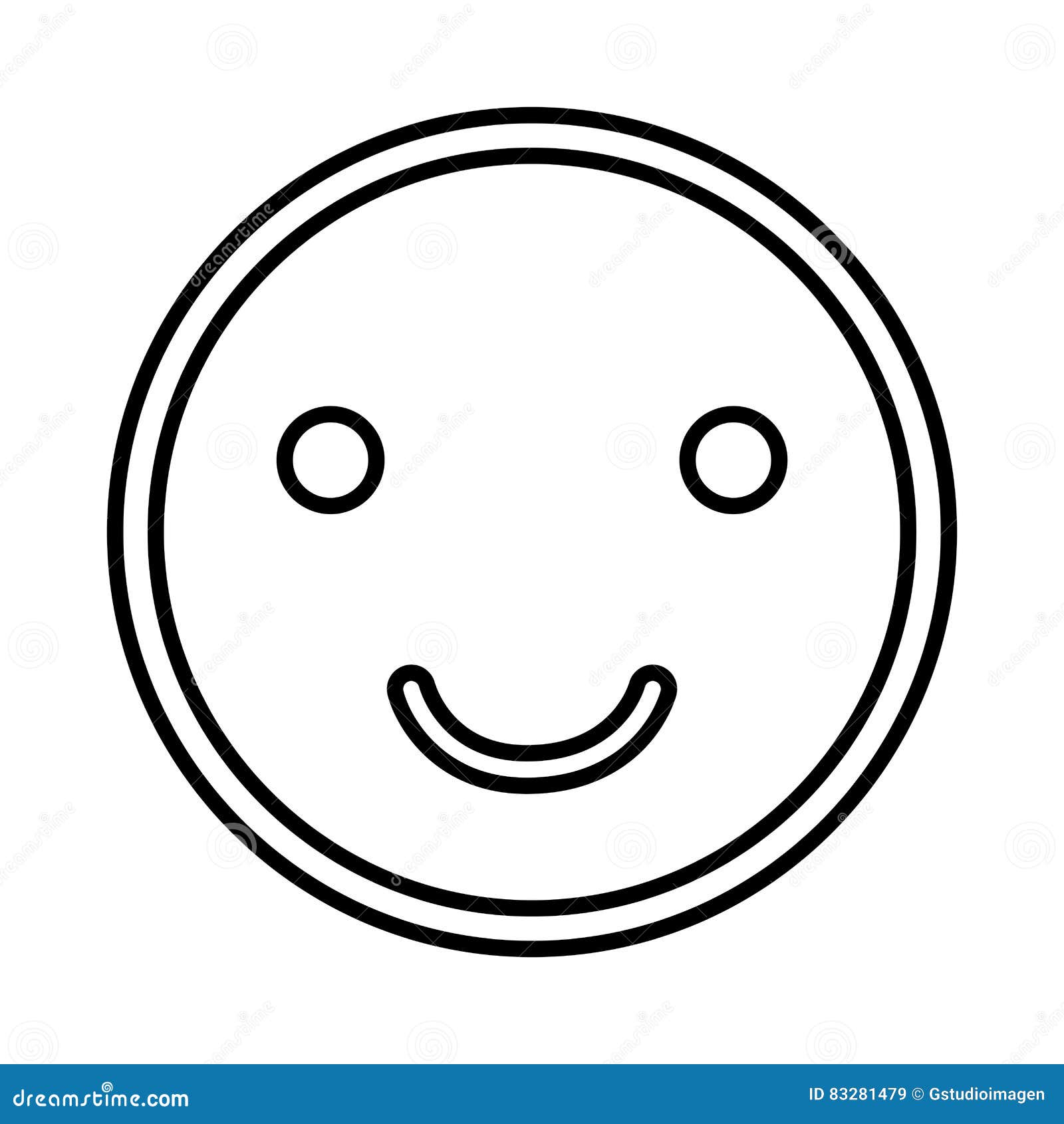Emogy face Kawaii style stock illustration. Illustration of japan ...