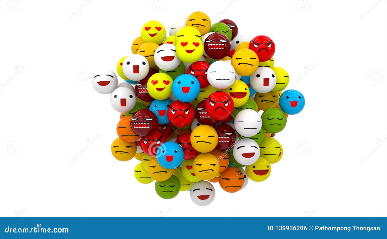 Emoji ball stock illustration. Illustration of happy - 139936206