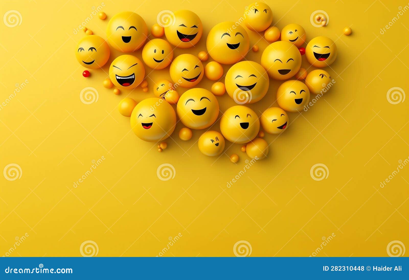 Emoji Celebration 3D Banner Background for World Emoji Day. Generative ...