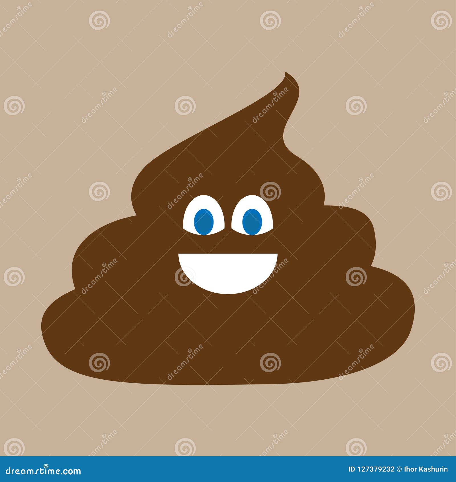 Emoji Da Merda Emoticon De Poo Ilustração do Vetor - Ilustração de ...