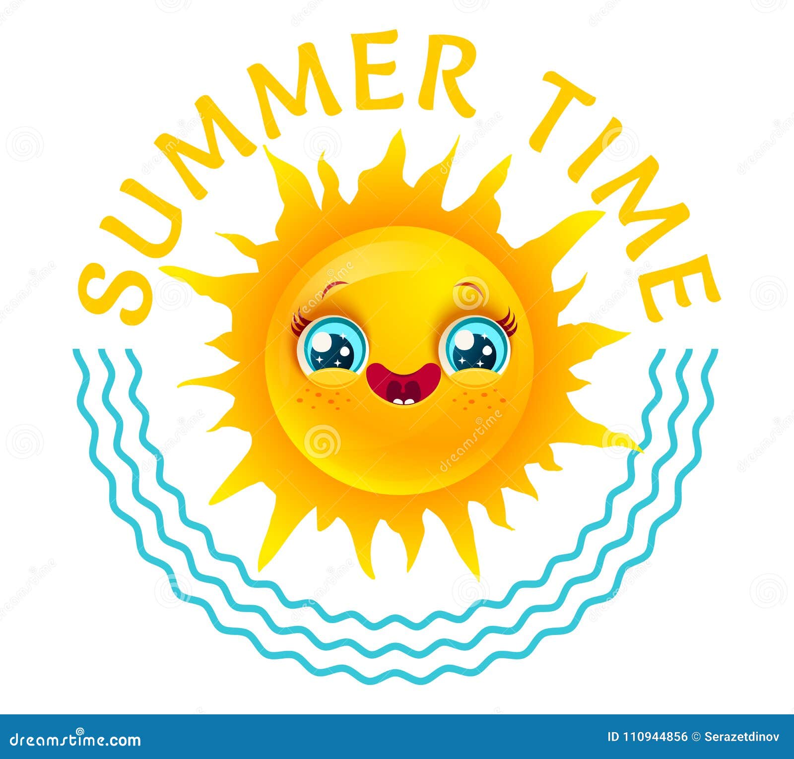 Emoji del sol del vector ilustración del vector. Ilustración de calor ...