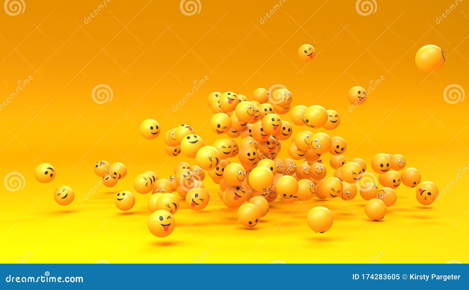 Emoji Emoticon Character Background Stock Illustration - Illustration ...