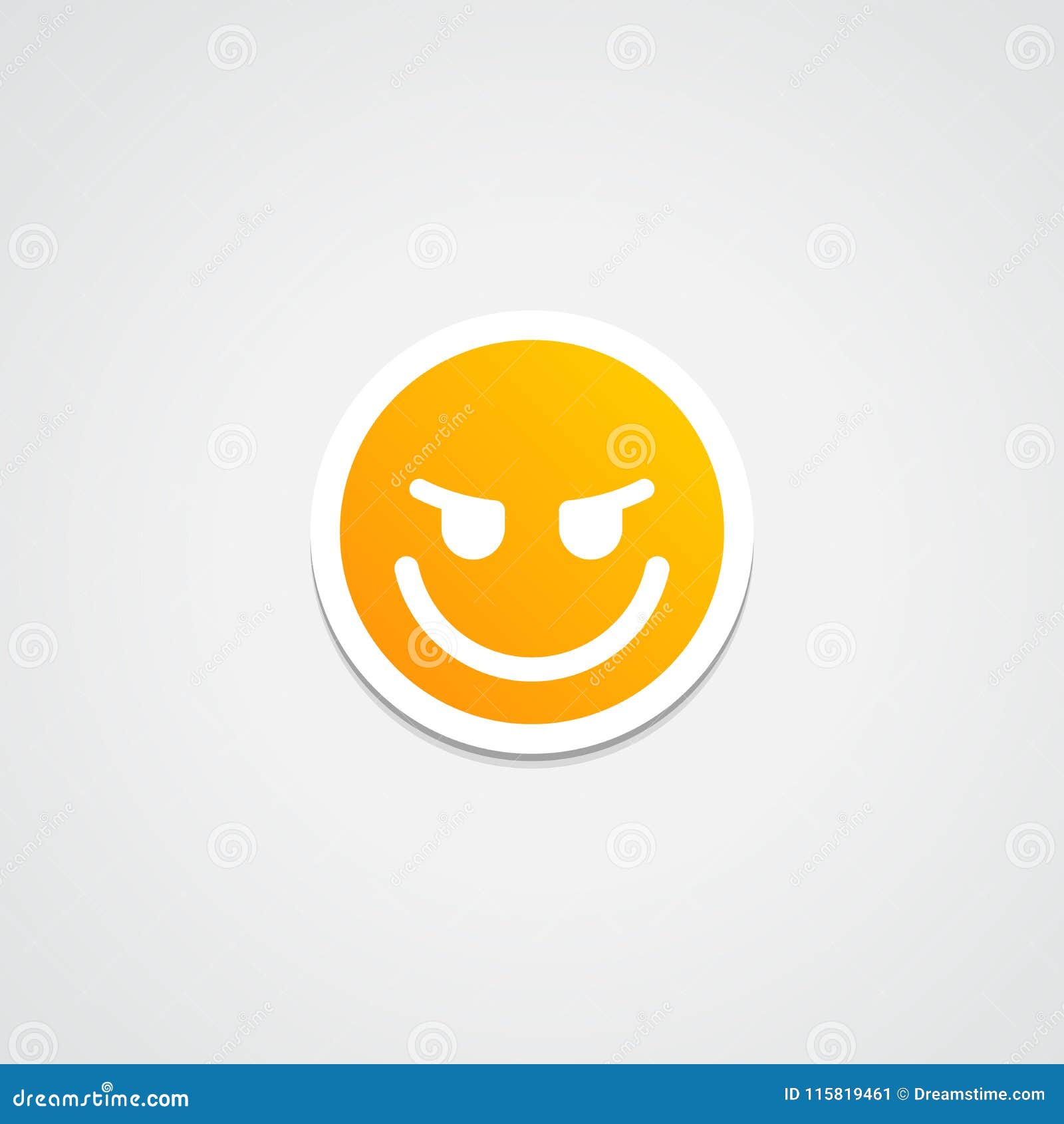 Emoji Evil Emoticon Character Vector Set. Emojis Daemon, Monster And ...