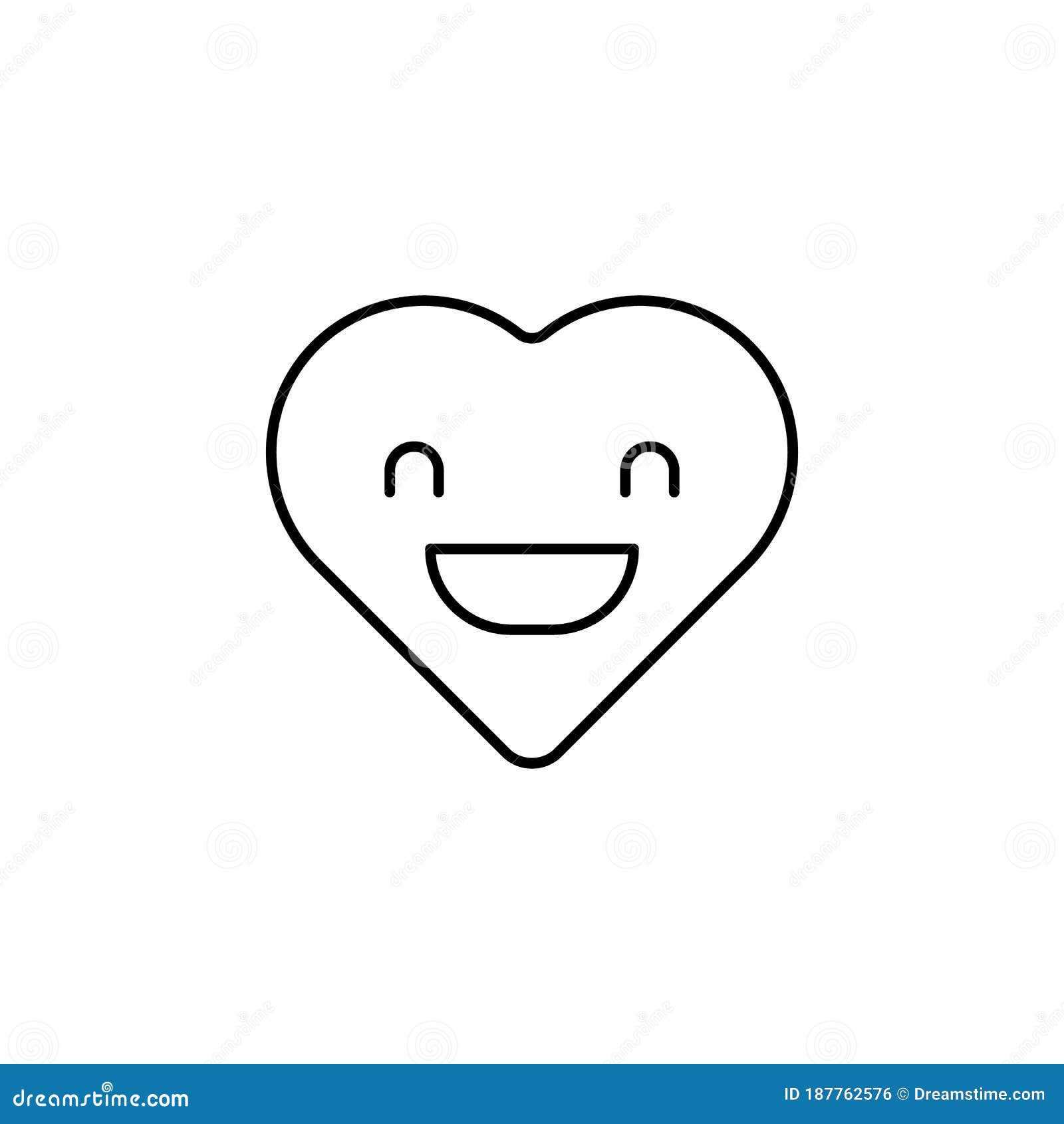 Emoji Excited Icon. Element of Heart Emoji for Mobile Concept and Web ...