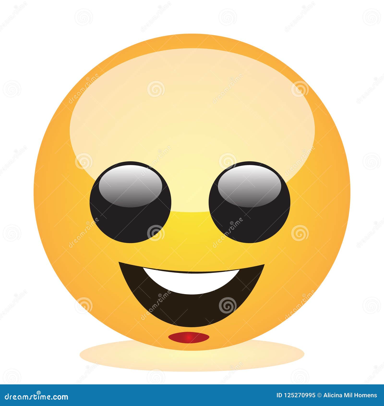 Emoji of a Face of a Smiling Boy Stock Illustration - Illustration of ...