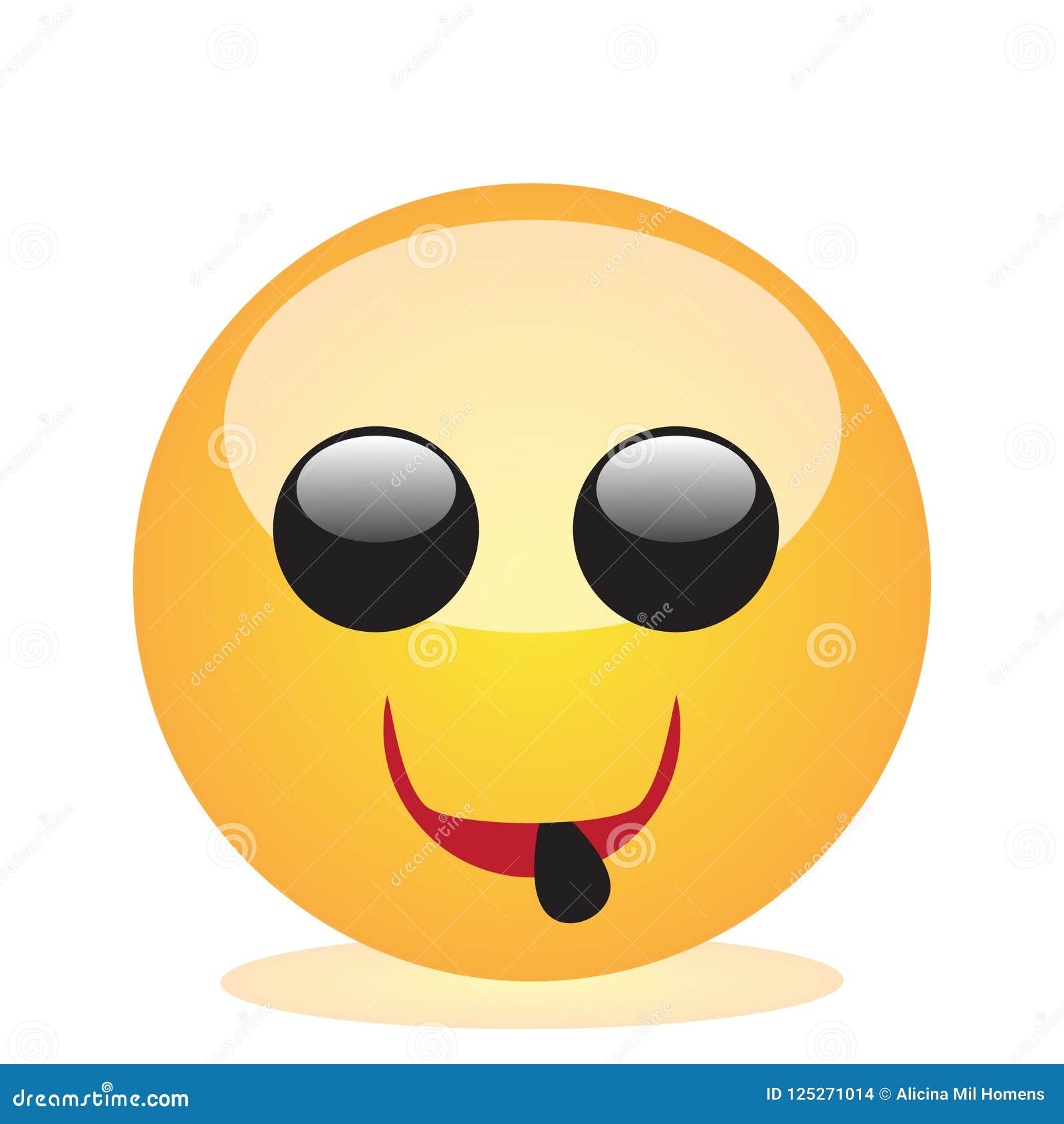 Emoji of a Face of a Smiling Boy Stock Illustration - Illustration of ...