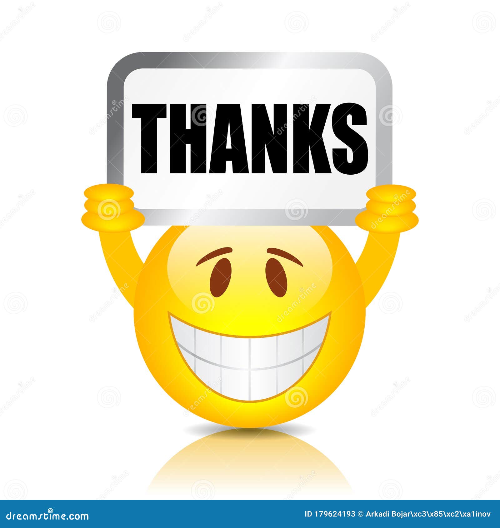 Emoji Holding Bedankt Teken Vector Illustratie - Illustration of ...