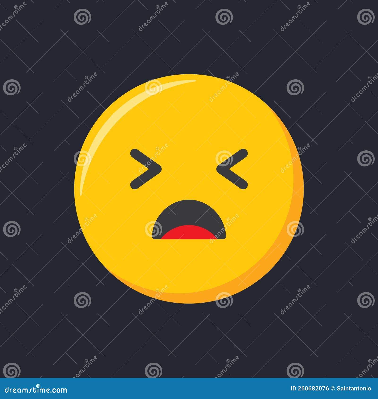 Emoji Icon. Sad Face Emoticon, Vector Illustration Stock Vector ...