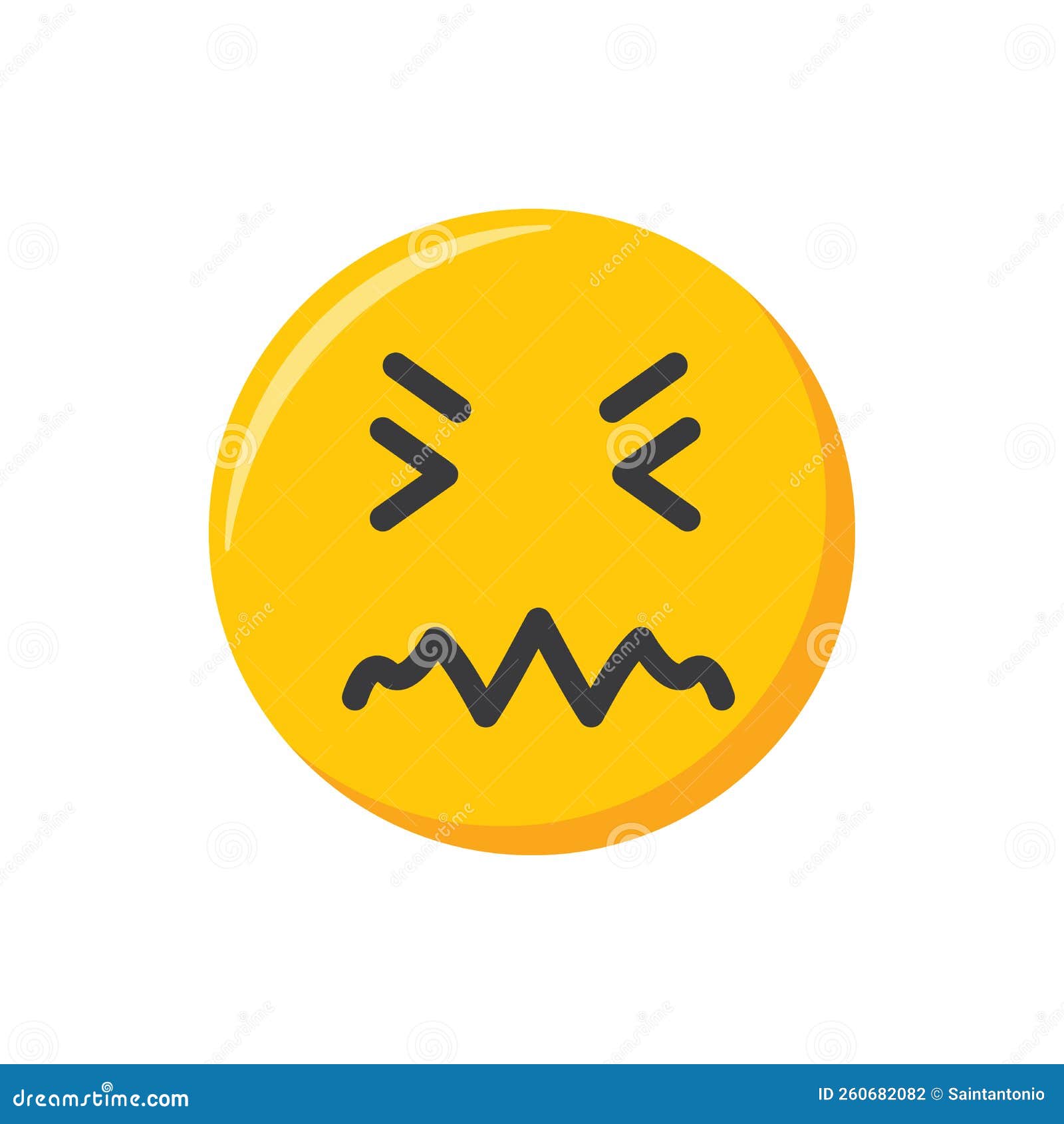 Emoji Icon. Sick Face, Ill Emoticon, Vector Illustration Stock Vector ...