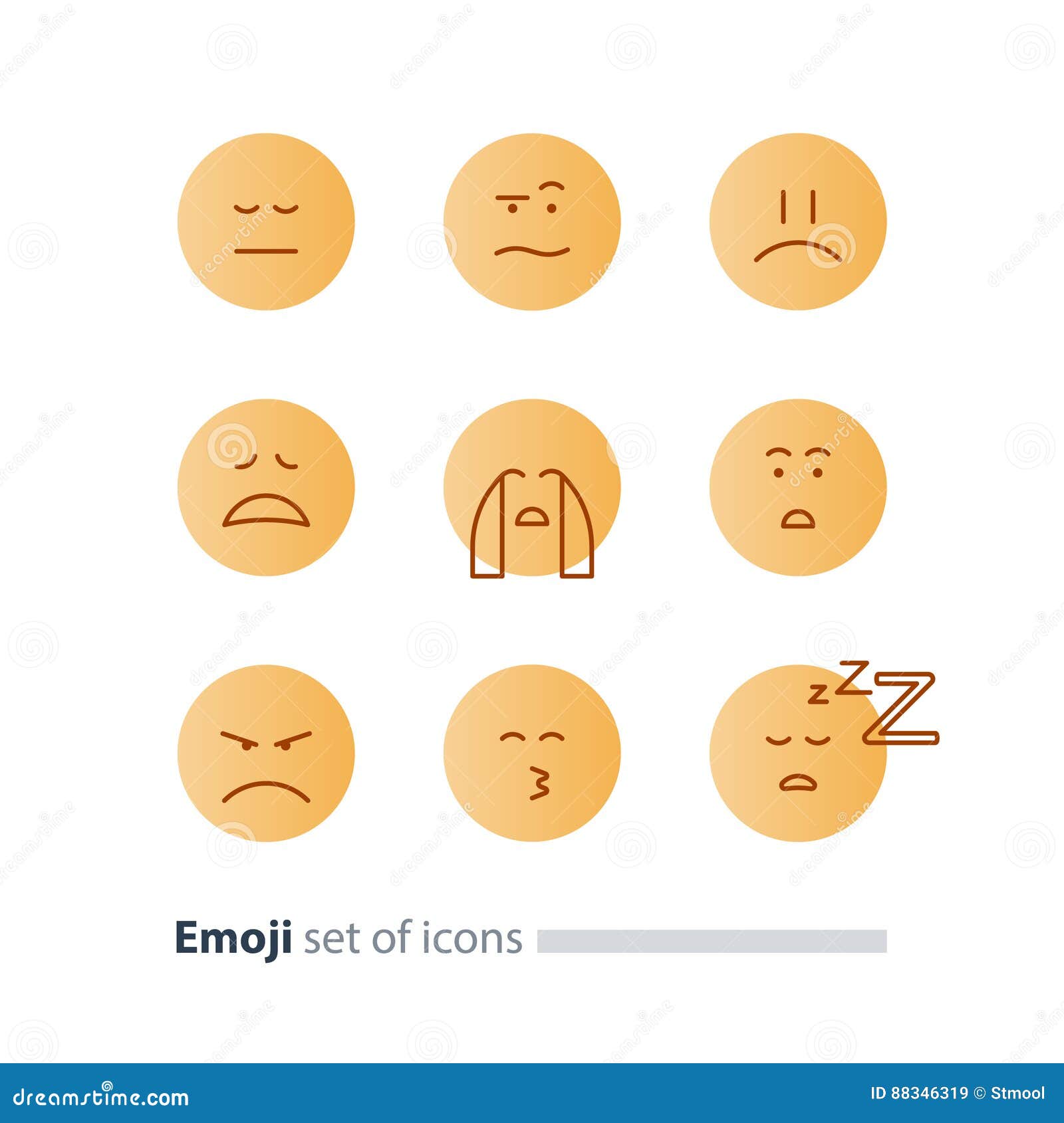 Emoji Icons, Emoticon Symbols, Face Expression Signs, Minimalistic ... Emoji Icons, Emoticon Symbols, Face Expression Signs, Minimalistic ...
