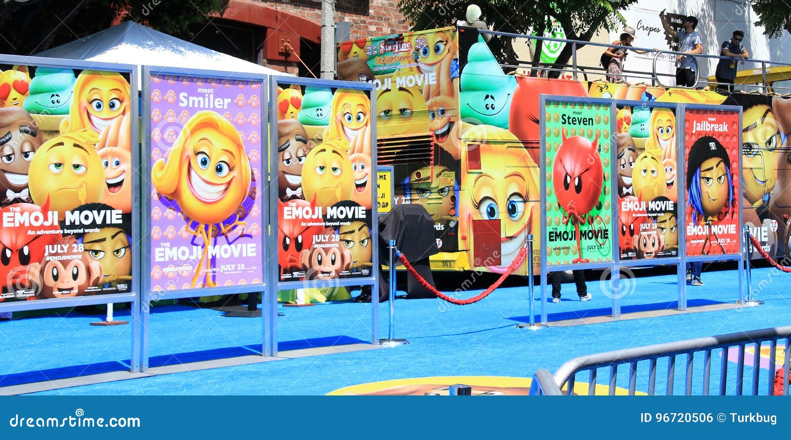Yellow Emoji Balloons Floating At A Street Party Editorial Image ...