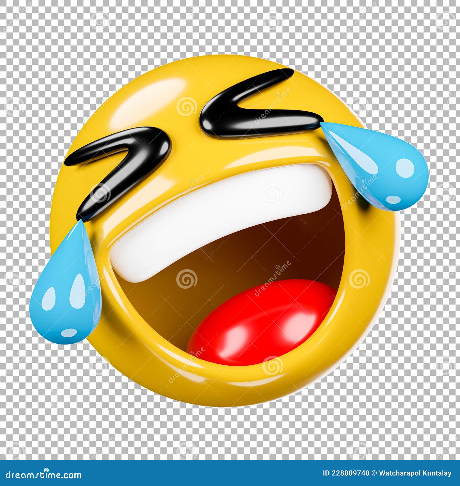 Emoji Oder Emoticon Mit Transparentem Hintergrund Stock Abbildung ...