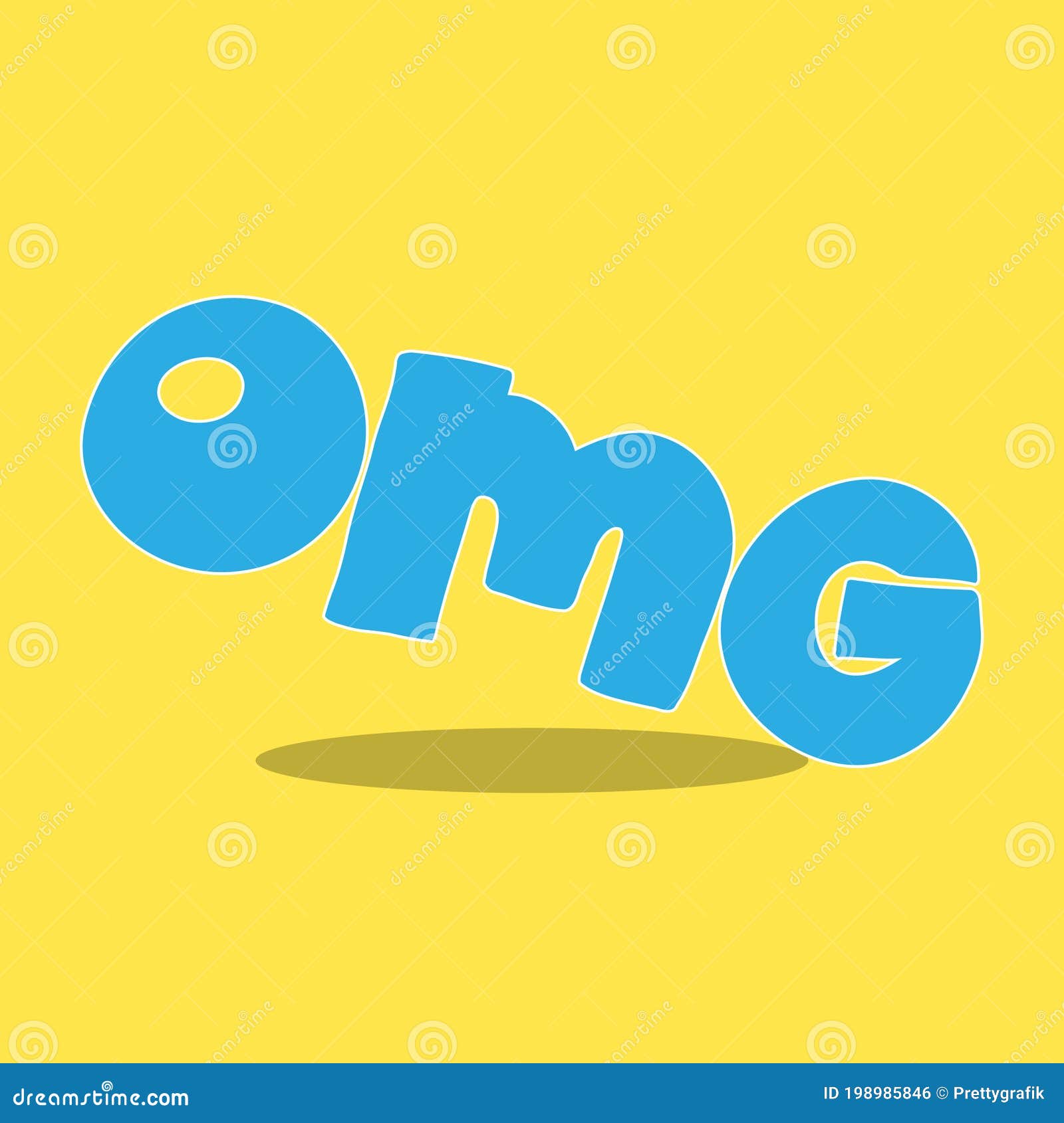 Emoji omg blue 02 stock vector. Illustration of emoji - 198985846