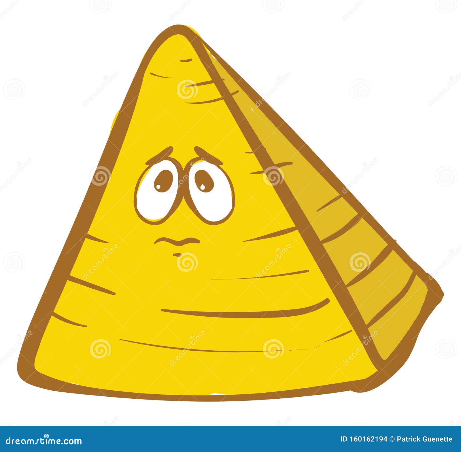 Emoji of a Sad Pyramid, Vector or Color Illustration Stock Vector ...