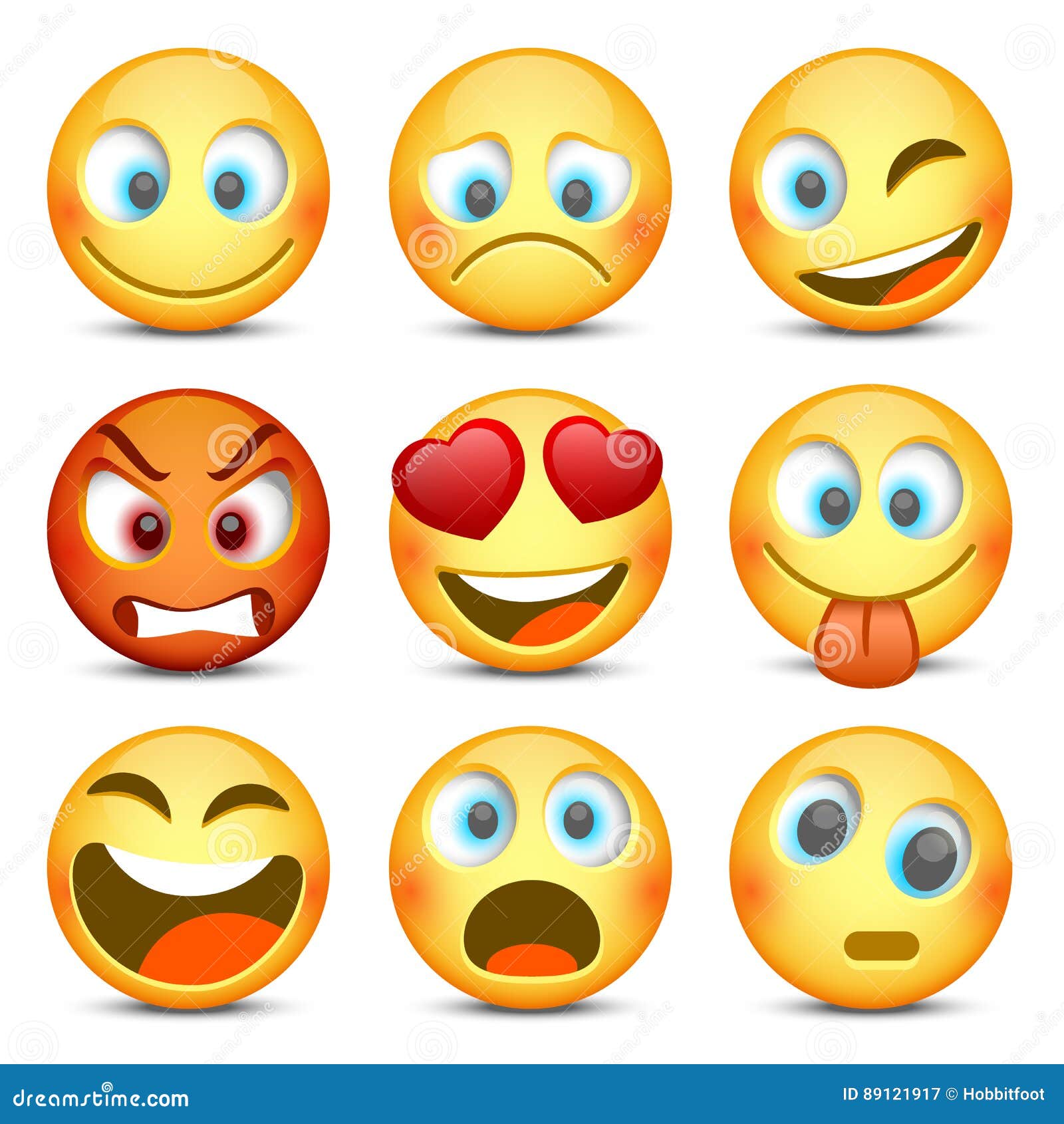 Emoji and Sad Icon Set. Vector Illustration Stock Vector - Illustration ...