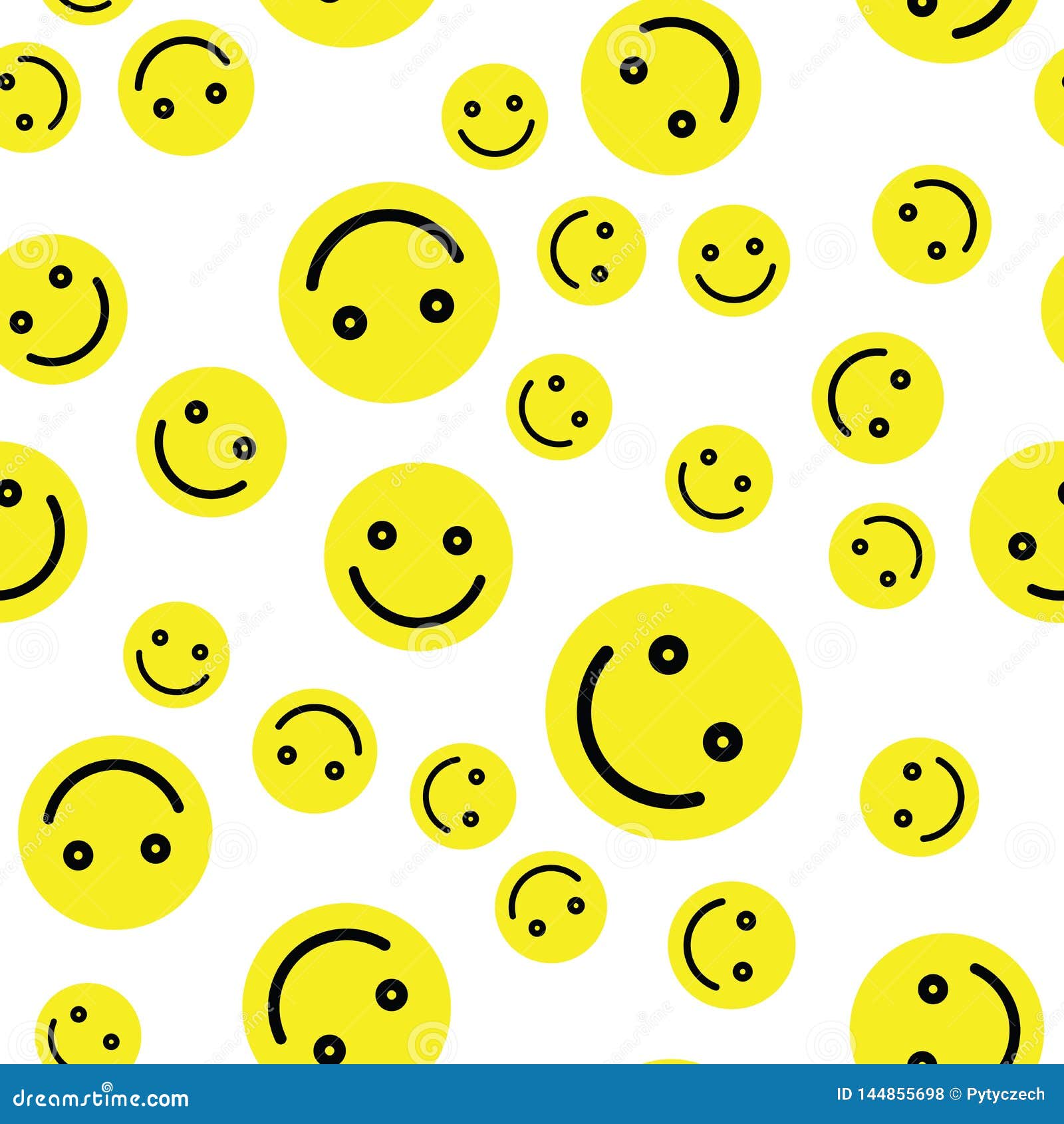Emoji Seamless Pattern Background. Simple Smile Yellow Emoticons Stock ... Emoji Seamless Pattern Background. Simple Smile Yellow Emoticons Stock ...