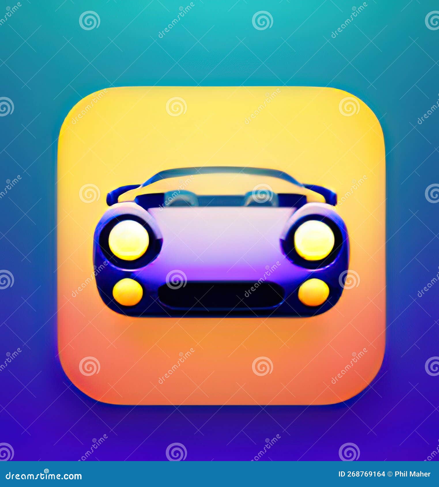 Emoji Software App Icon. Generative AI. Stock Illustration ...