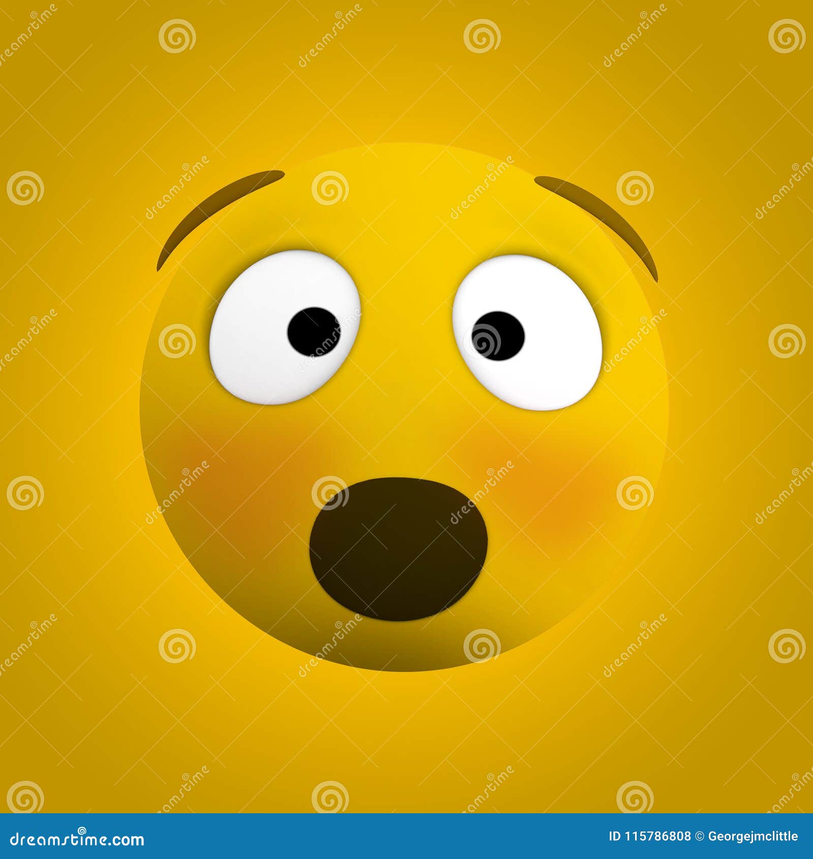 Emoji With Surprised Face, Open Mouth And Eyes With Sunglasses - Simple ...
