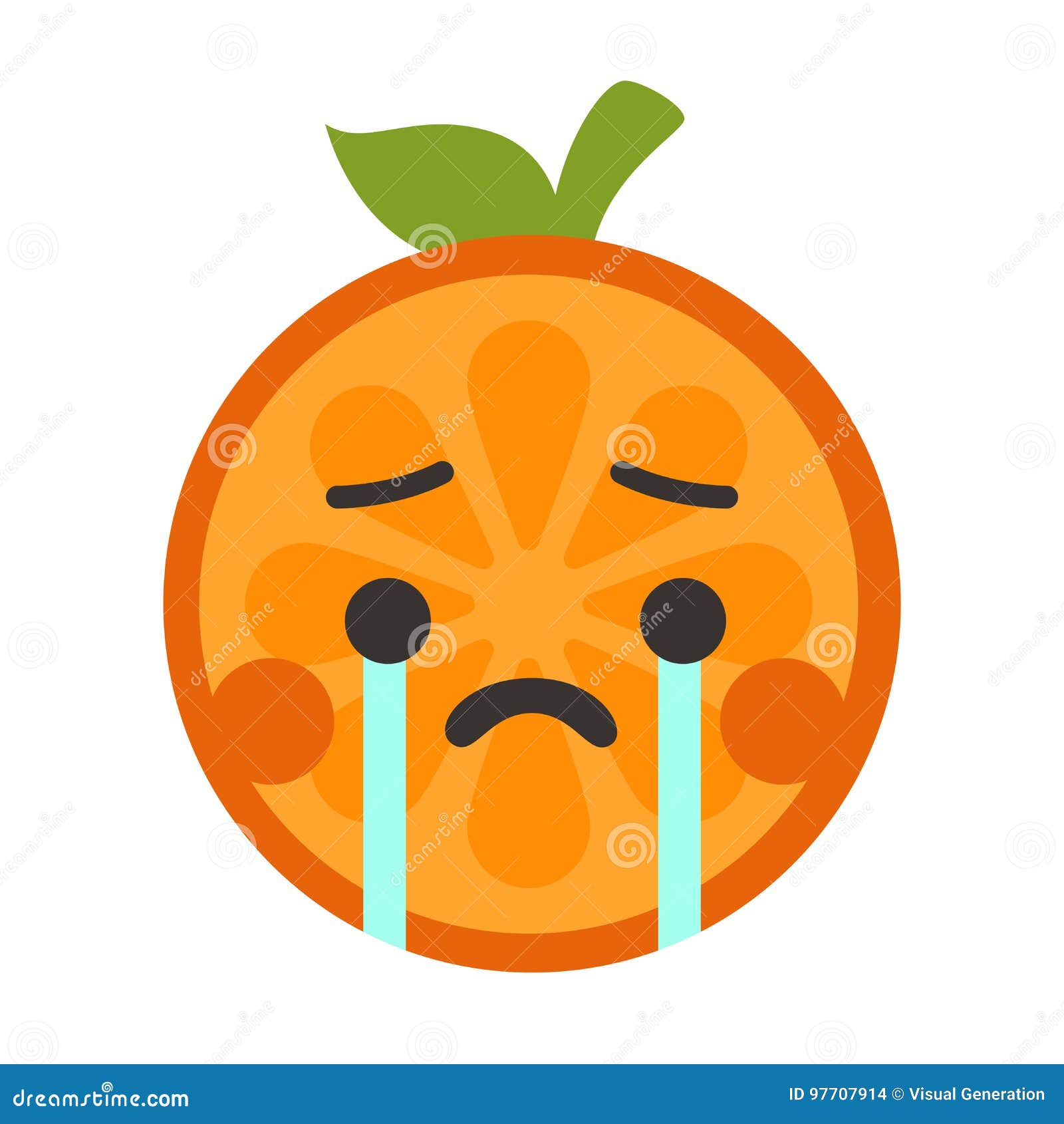 Boy In Tears, Crying Character. Upset Kid In Yellow Sweater. Flat ...