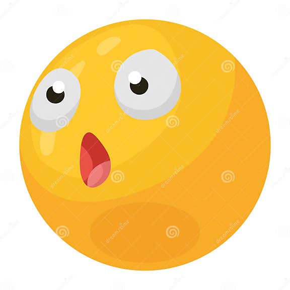 Emoji terrified 3d style stock illustration. Illustration of mouth ...