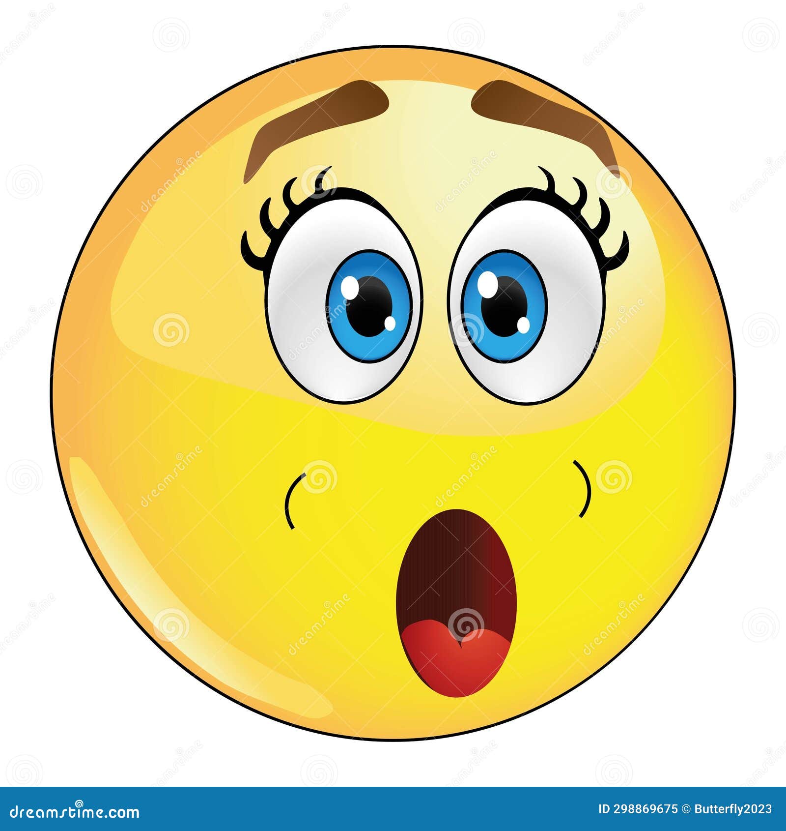 Emoji Yellow Oh What Happened Stock Illustration - Illustration of sign ...