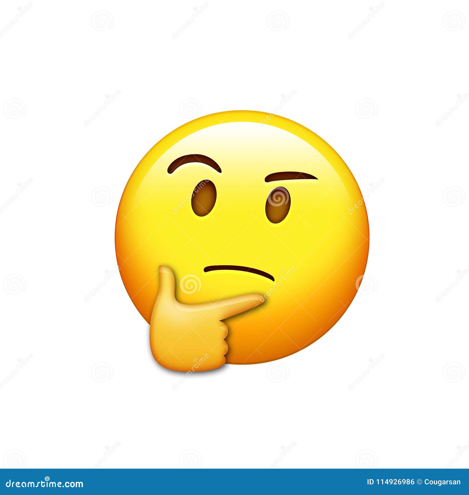 Wondering Face Emoticon