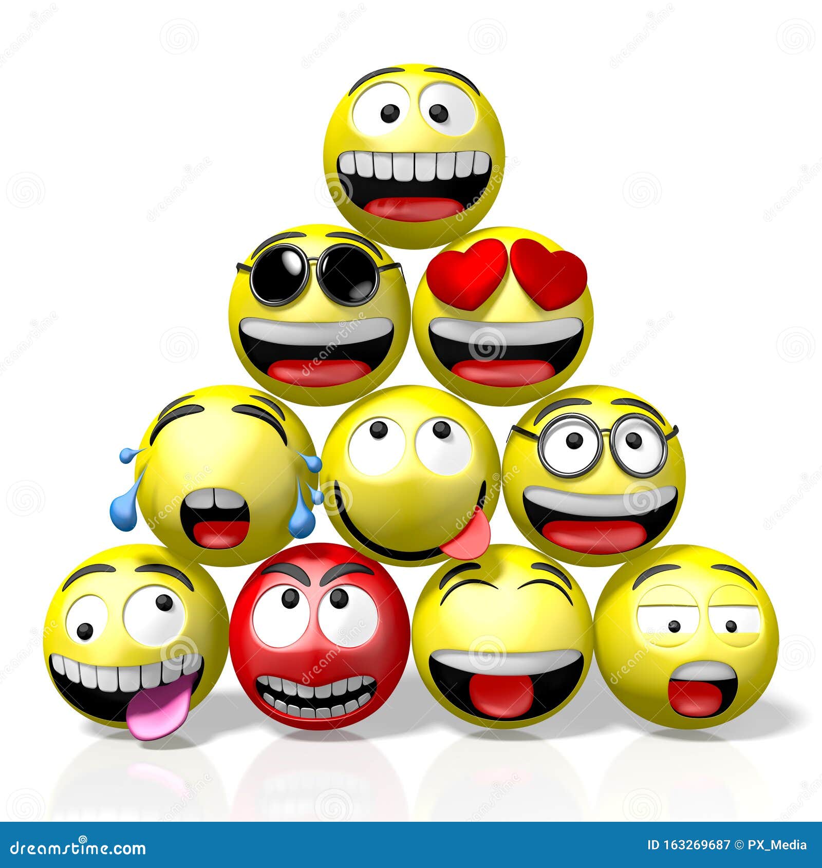 Emoji Of A Sad Pyramid, Vector Or Color Illustration | CartoonDealer ...