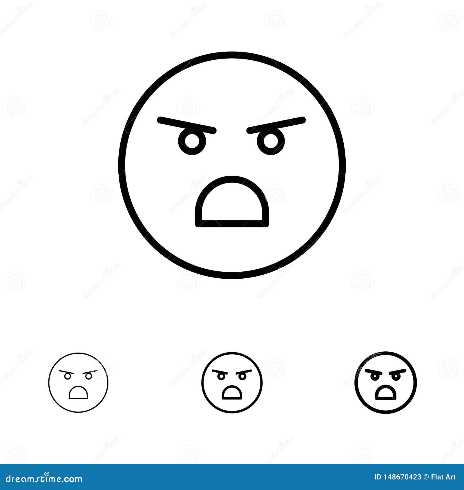 Emojis, Emotion, Faint, Feeling Bold and Thin Black Line Icon Set Stock ...