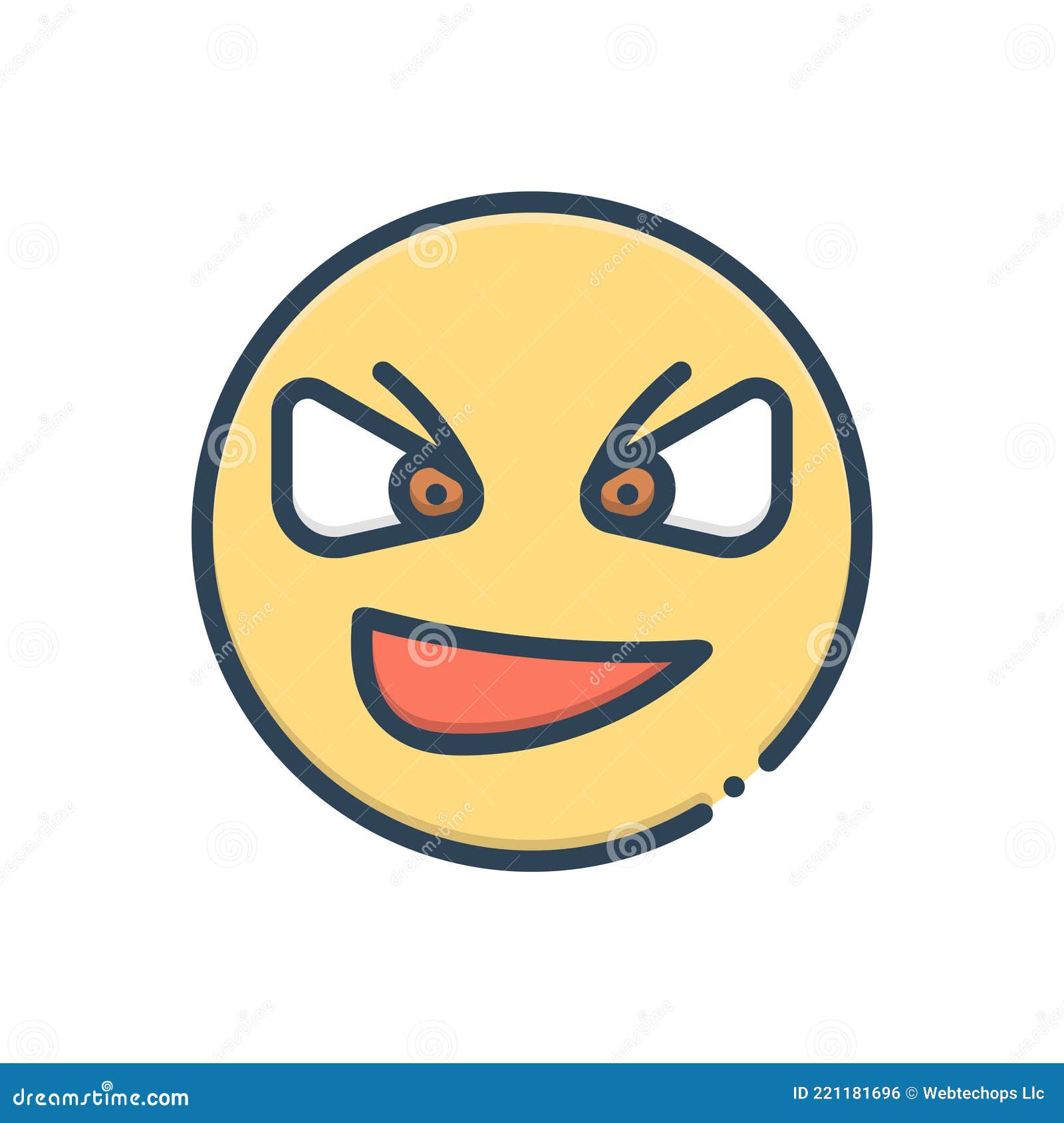 Color Illustration Icon for Emotes, Expression and Funny Stock ...