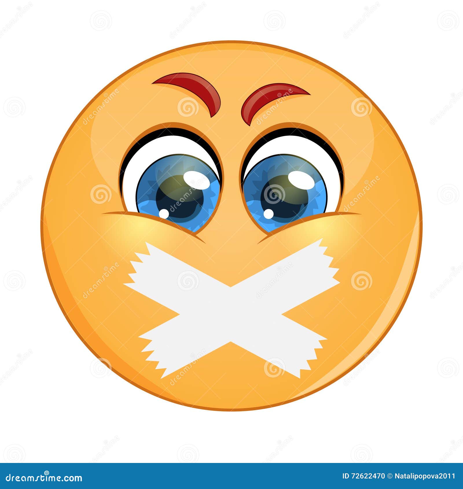 Hush Emoticon Cartoon Vector | CartoonDealer.com #15882081