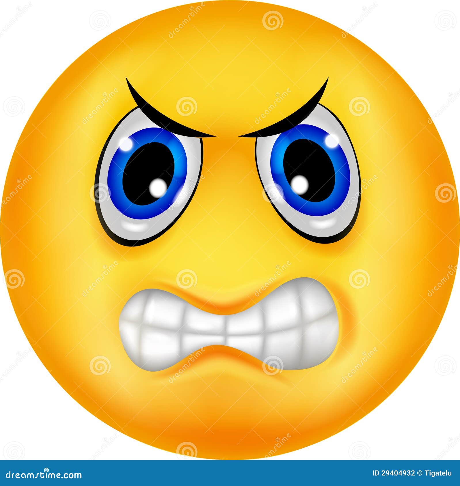 Emoticon arrabbiato illustrazione vettoriale. Immagine di illustrazione ...