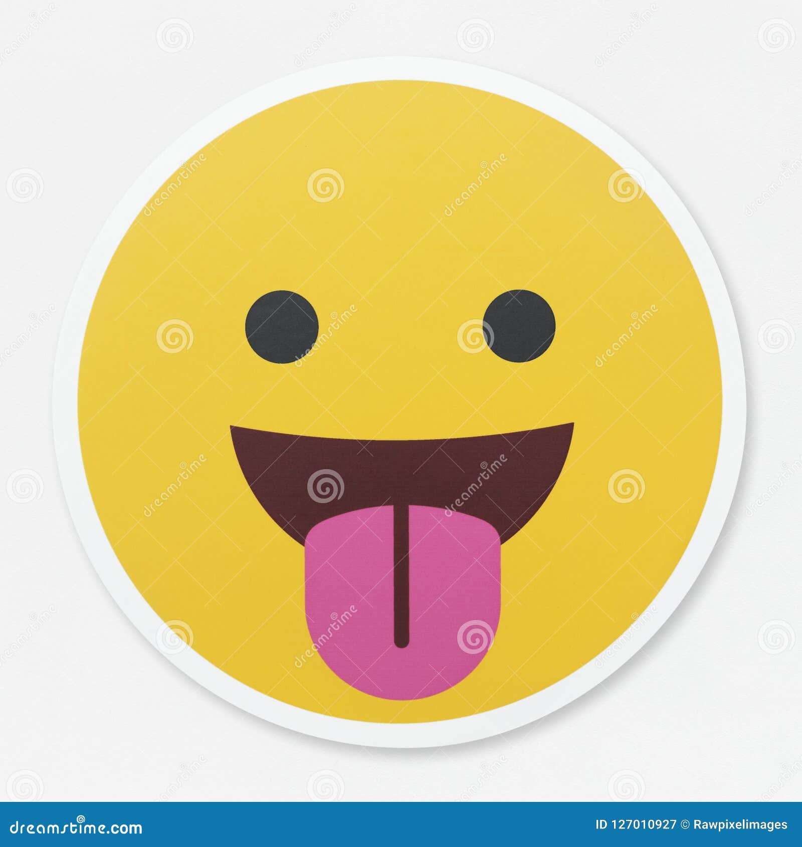 Emoticon Of A Character With Tongue Sticking Out Royalty-Free Stock ...